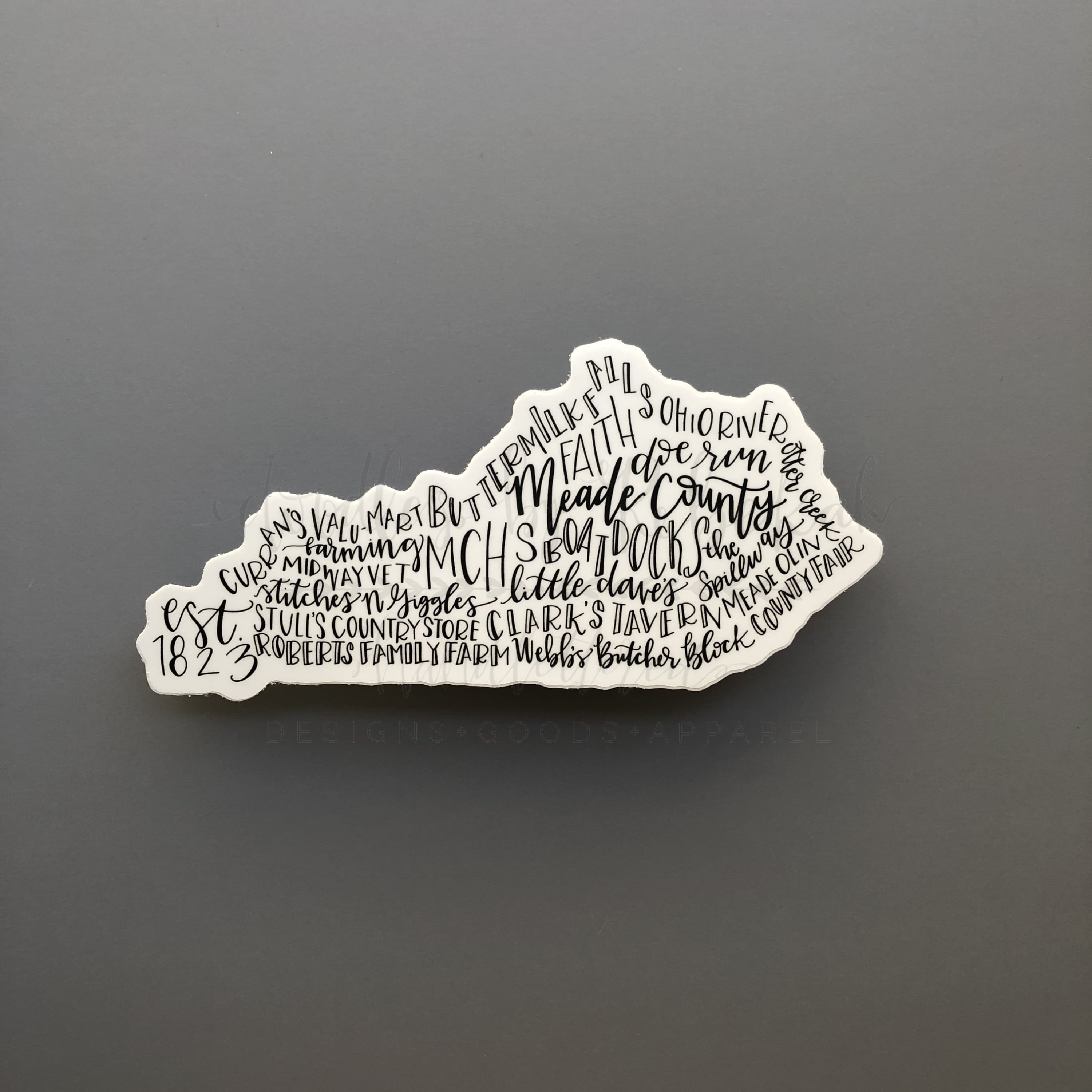 Doodles by Rebekah - Meade County KY Word Art Sticker – Doodles by ...
