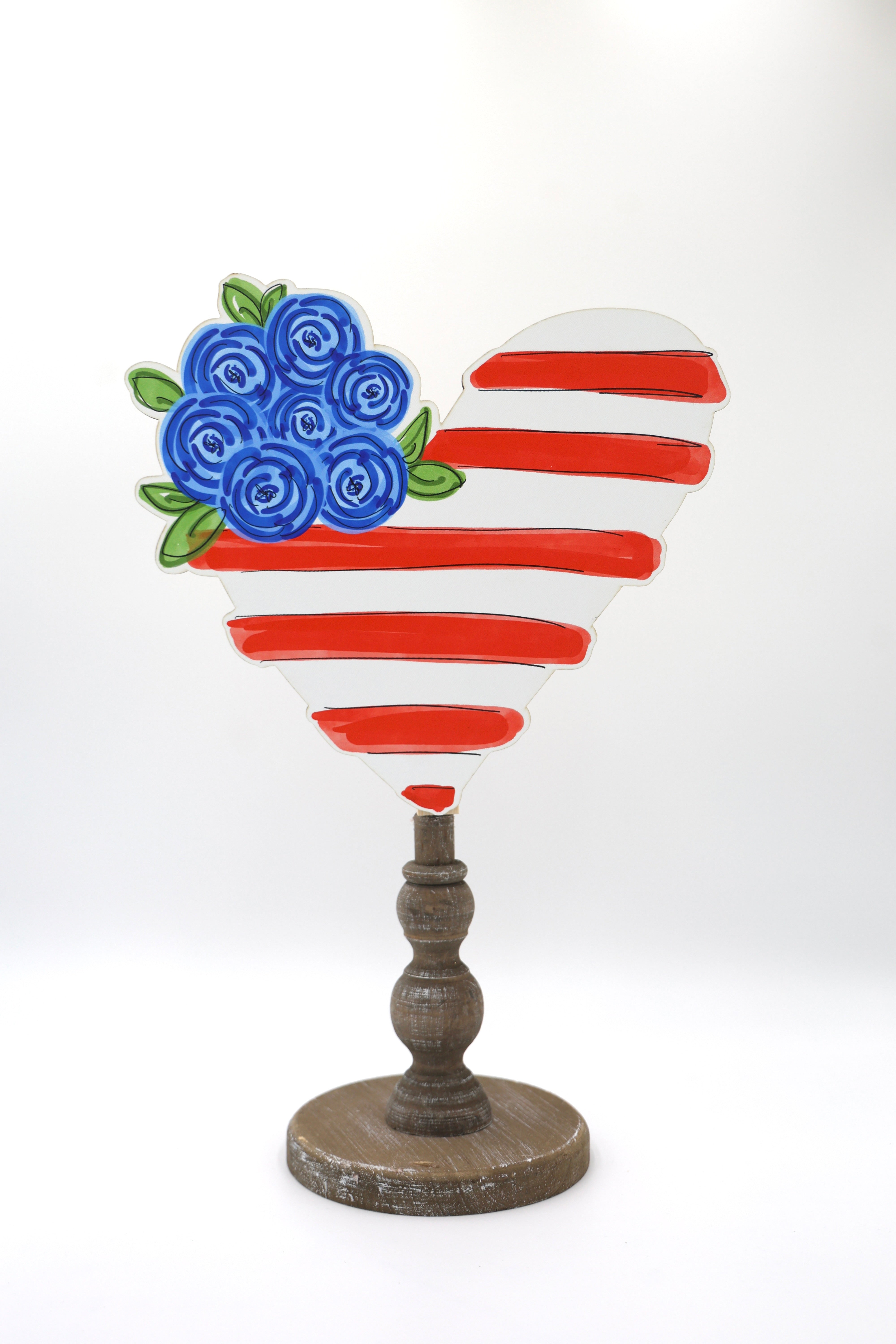 Flowery USA Flag Topper – Doodles by Rebekah Wholesale