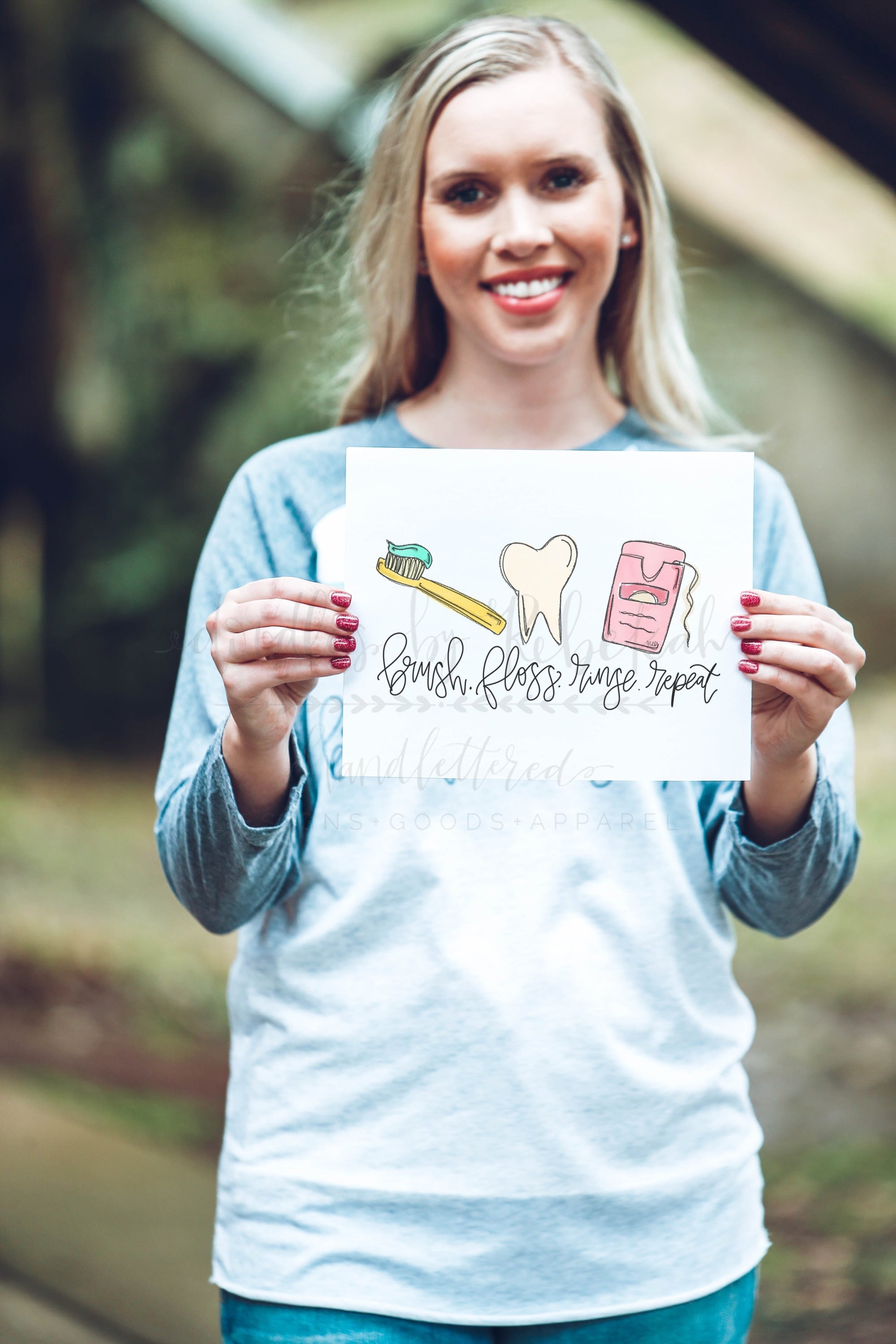 Dental 8x10 Print – Doodles by Rebekah Wholesale
