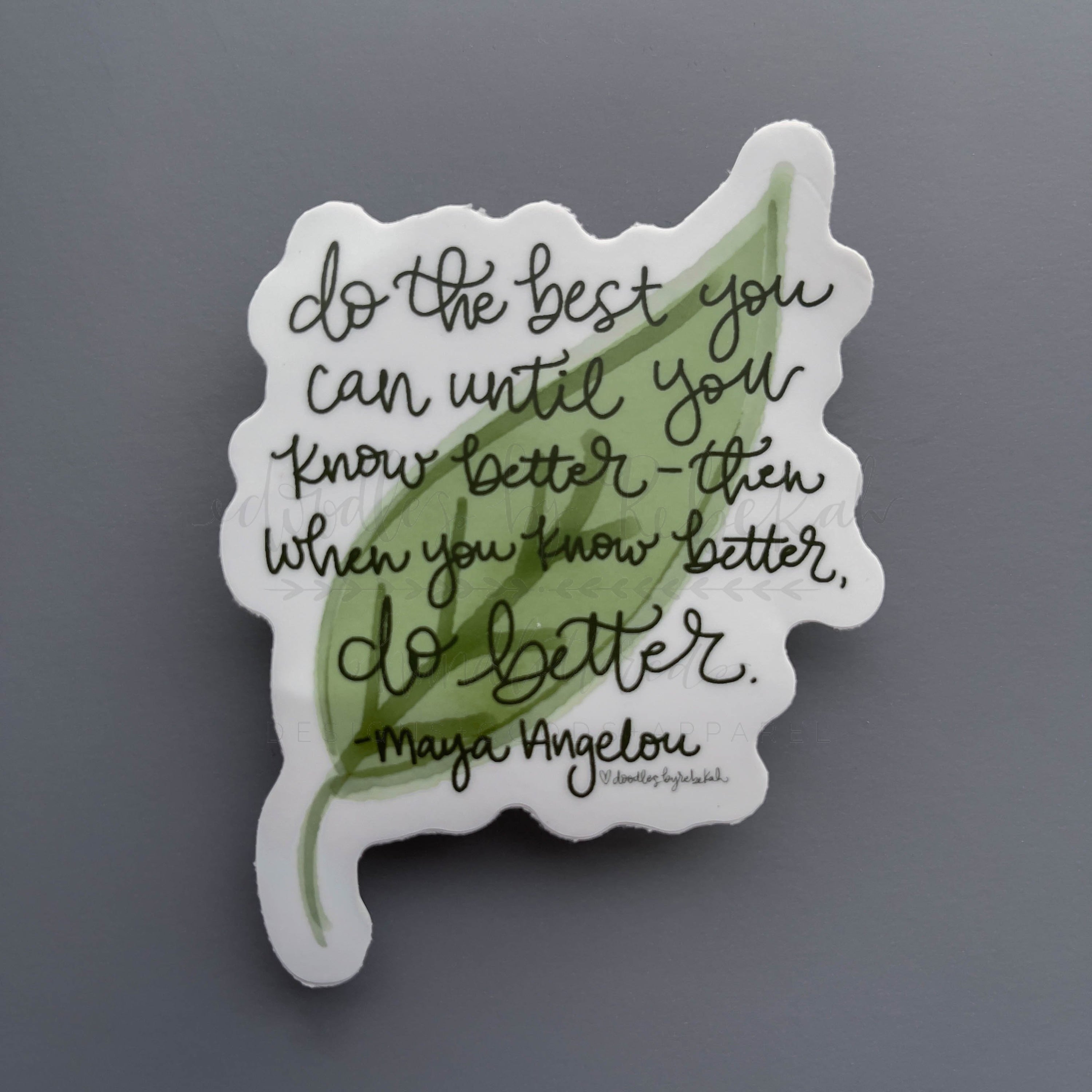 Doodles by Rebekah - Do The Best You Can Sticker – Doodles by Rebekah ...