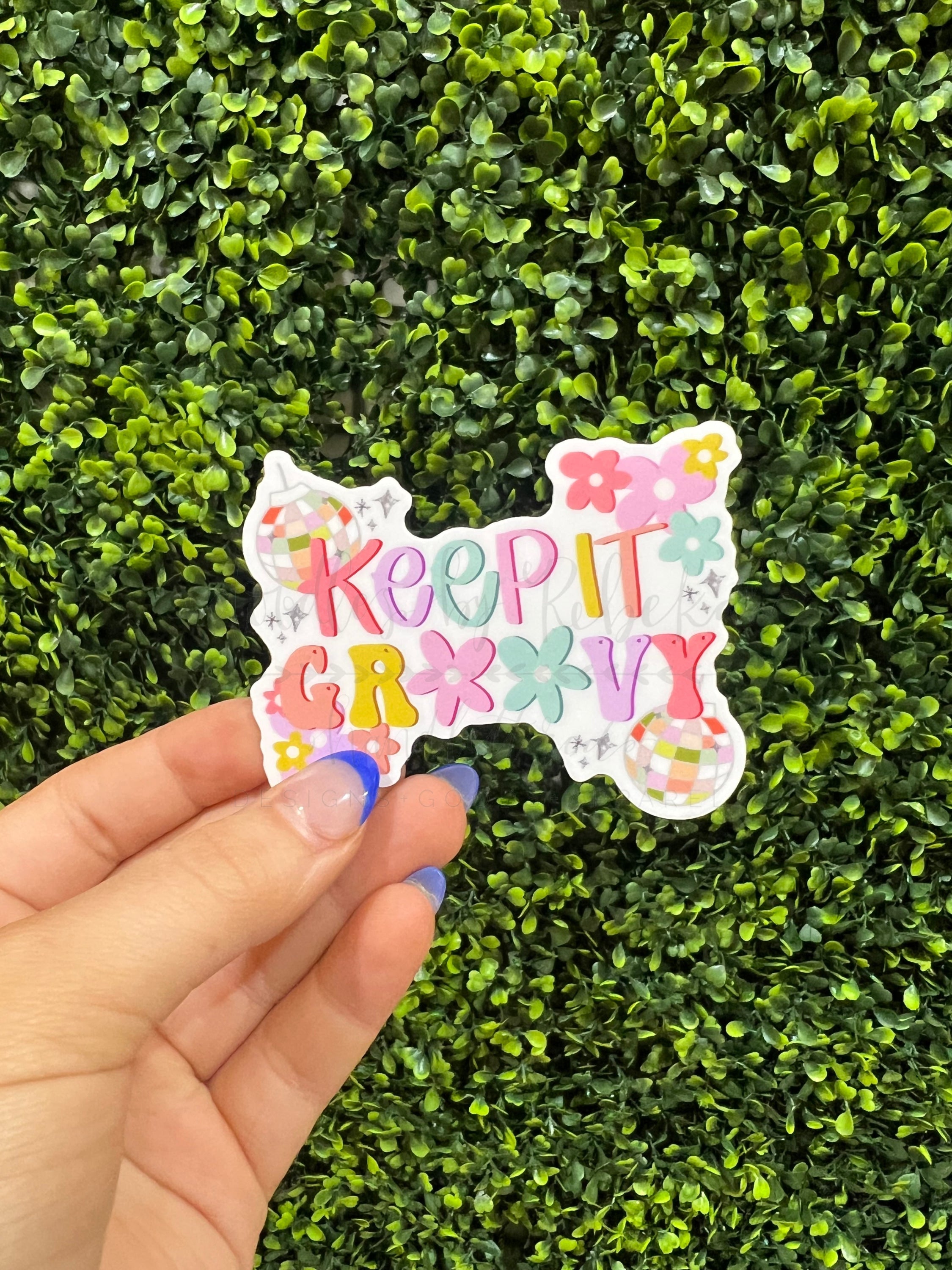 Doodles by Rebekah - Keep It Groovy Sticker – Doodles by Rebekah Wholesale