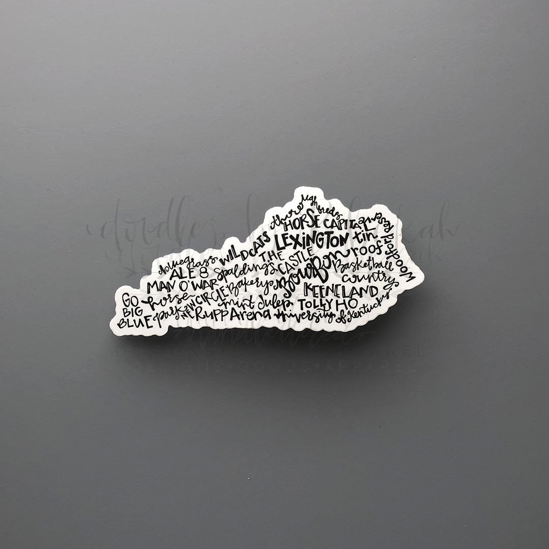 Lexington KY Decal Sticker – Doodles by Rebekah Wholesale